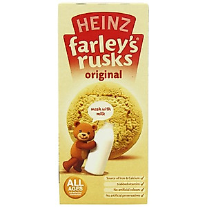 Heinz Farley Rusks, Biscuits For Baby's & Toddlers, 5.3-Ounce Boxes (Pack of 6)