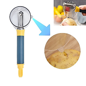 Vegetable Peeler with Peel Storage Container, Potato Peeler Planing Grater for Home