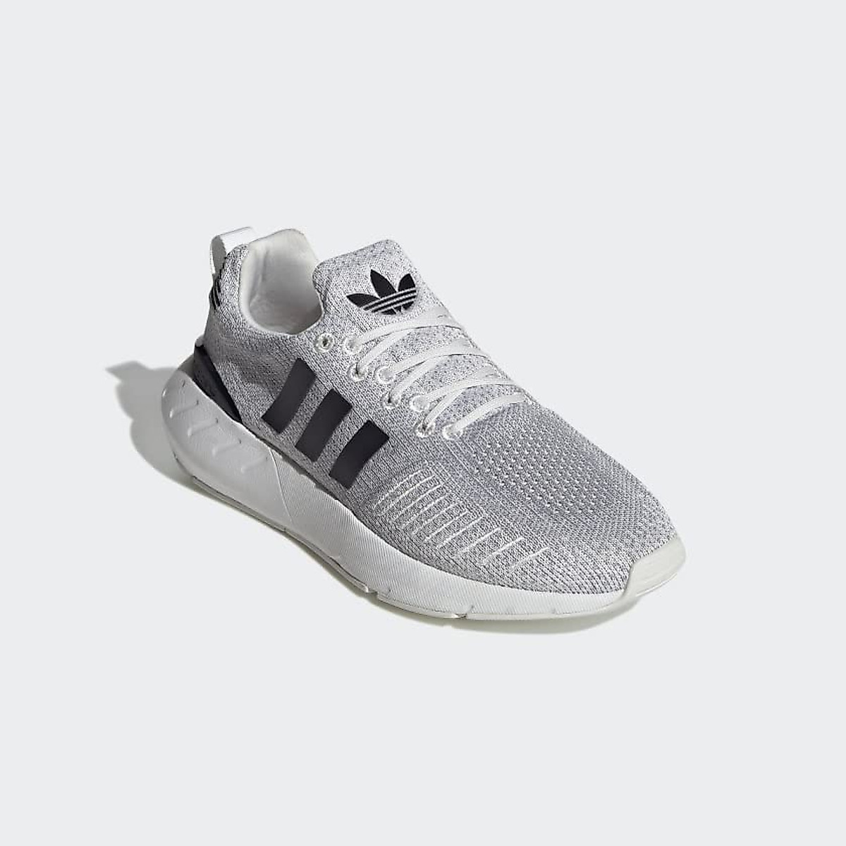 adidas Women's Swift Run 22 Sneaker, Crystal White/Black/Grey, 7