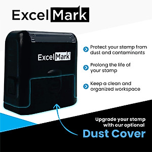 Custom Self-Inking Stamp - Up to 2 Lines - 11 Color Choices and 17 Font Choices (Medium)