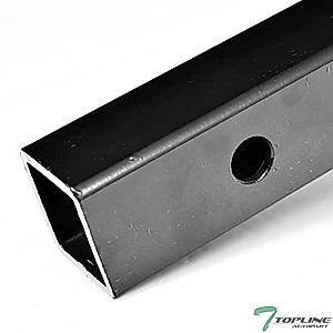 Class 3 III Black 2" Rear Bumper Trailer Tow Hitch Towing Mount Receiver Tube with 2 Inch Drop Loaded Ball for 07-13 Acura MDX