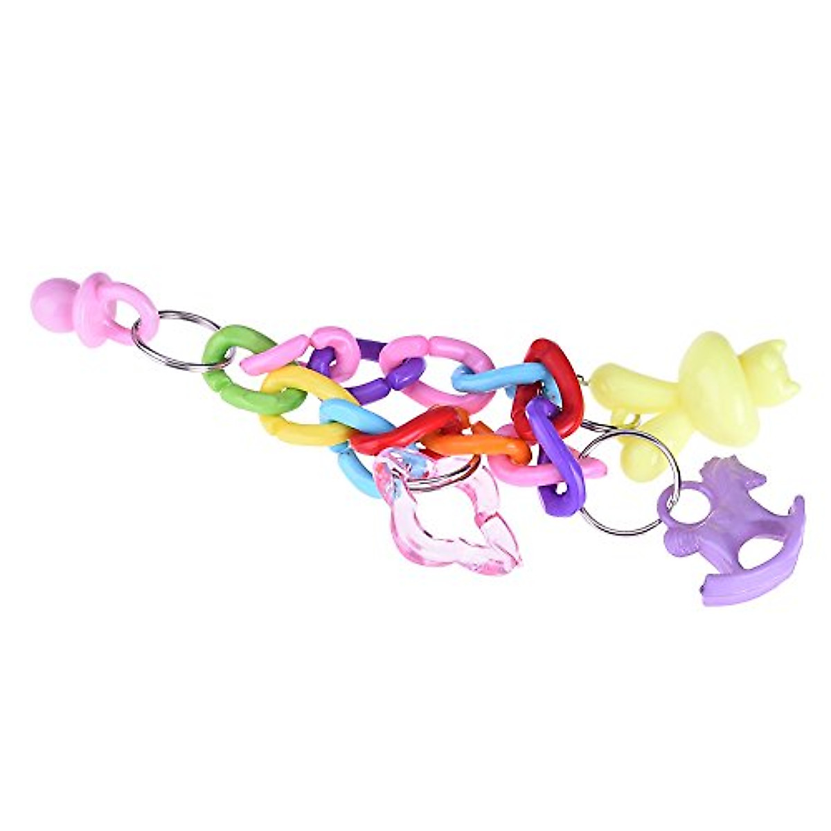 Hypeety Bird Parrot Foot Toy Chewing Swing Bite Toy Plastic Parrot Toys