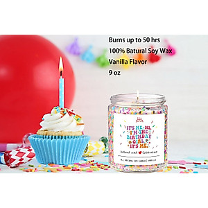 Tay-lor Birthday Candle with Vanilla Scent - Birthtay Merch Gifts with I'm The Birthday Girl for Party Decorations, Handcrafted, 9 oz Long-Lasting Candles