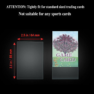 WINTRA 600 Count Precise -Fit 64 x 89 mm Clear Inner Card Sleeves, Transparent Soft Card Protectors for Standard Size Cards, Perfect for Double Sleeving