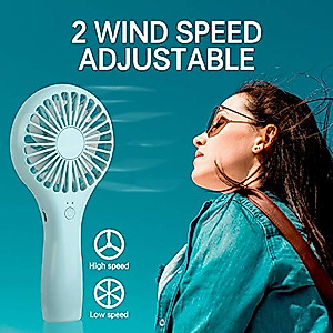 TriPole Handheld Fan Mini Personal Fan Bundle Strong Wind Battery Operated USB Fan Adjustable Speed Personal Small Fan Cute Design for Women Girls Kids Eyelash