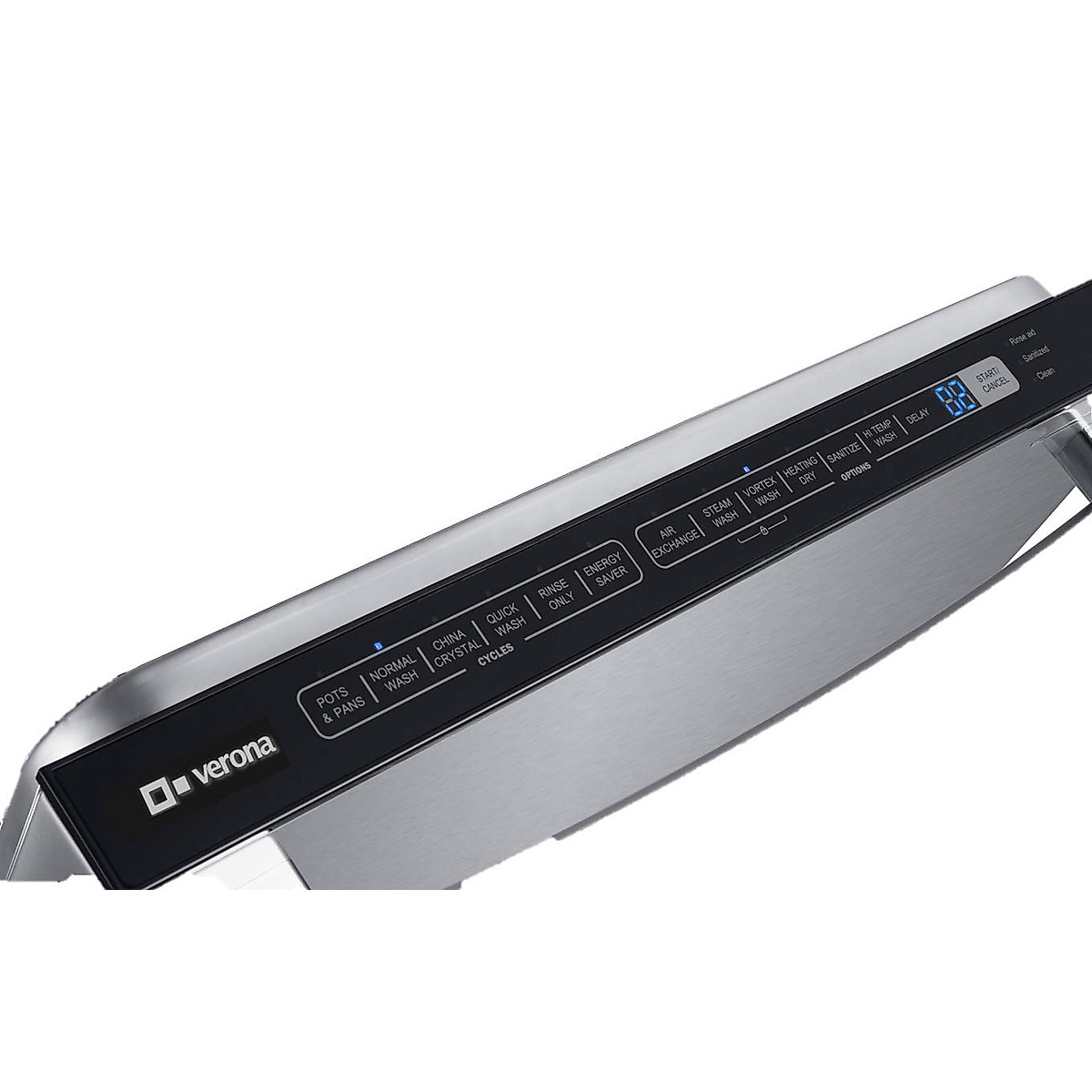 Verona VEDW24TSS 24 Inch Built In Dishwasher Touch Control 6 Wash Cycles 16 Place Settings, Stainless Steel