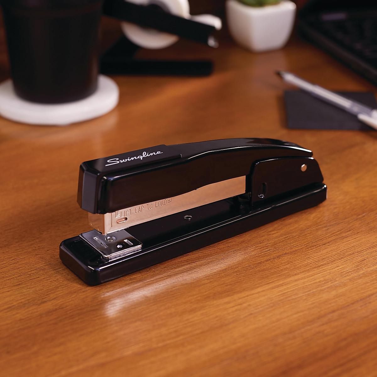 Swingline Stapler, Commercial Desktop Staplers, 20 Sheet Capacity, Portable, Durable Metal Desktop Stapler for Home Office Supplies, Classroom or Desktop Accessories, Black, 2 Pack (44401AZ)