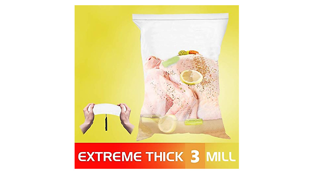 Extra Large 3 Mill Jumbo Bags - 24 Count for Storage
