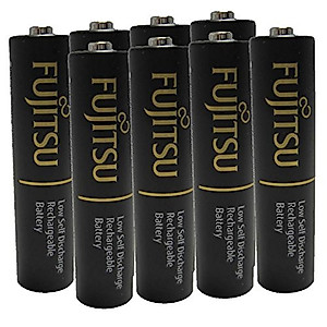 Fujitsu AAA Ready-to-use HR4UTHC 950mAh (Min. 900mAh) Rechargeable Battery NiMH 1.2V Made in Japan 8 Pcs