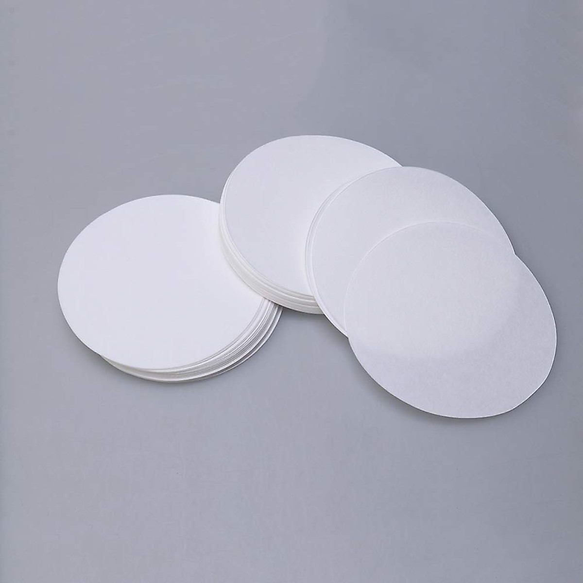 Hemobllo Filter Paper 100 Pcs Filters Cooking Strainer for Medium Rate Qualitative Grade Lab Paper Funnel Disc Equipment Glass White Paper Funnel P5 Qualitative Qualitative