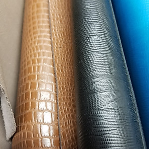 NAT Leathers $69.99 dollar sides of 2.5-3.0 Embossed Cow Hide leather Handbag Chap Shoe 15-24 Square Feet Sq.ft. Cowhide Genuine Leather Hide Skin (1 skin (15-24 sq.ft.)