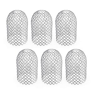 MEKKAPRO Aluminum Downspout Filter, 6-Pack Gutter Downspout Guard, 3-Inch Expandable Rust-Proof Gutter Guards, Leaf Filters for Gutters, Strainer for Leaves, Leaf Guards for Gutters