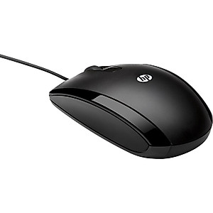 HP X500 - Wired USB Mouse for Windows PC Desktop, Laptop, Notebook, Mac, computerand Chromebook, for Righty or Lefty Use (E5E76AA#ABA),Black