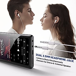 Luoran MP3 Player with Bluetooth,Pre-Installed Spotify,Audible,Amazon Music and Supports APK Downloaded, Browser (Removable) MTK8 core, Android 8.1,4.0 "IPS up to 1TB