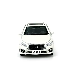 PAUDIMODEL Paudi Model 1/64 Scale Diecast Cars Infiniti Q50S for Adults Collection White