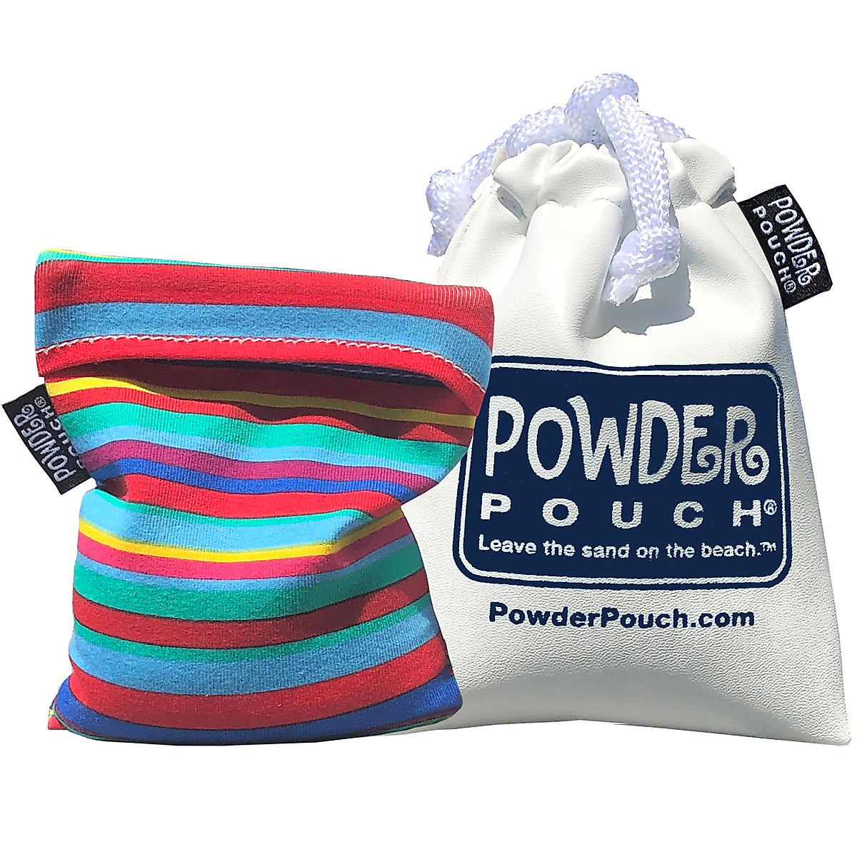 Powder Pouch Surf Brush for Sand, Sand Wipe Off Mitt, Sand Mit, Sand Brush Remover for Beach, Sand Mitt for Beach, Baby for Beach Summer Stripes Edition