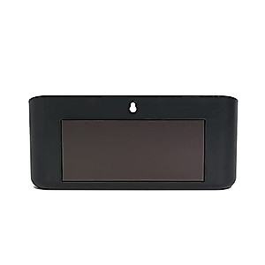 HowLuxe Magnetic Lint Bin for Laundry Room - Minimalist Plastic Dryer Lint Bin Organizer with Strong Magnet Backing - Hole Hanger Wall Mount Dryer Ball or Dryer Sheets Container, Black, Small