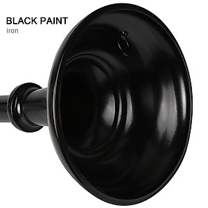 LIFESTIVAL 5 Pcs Black Cake Stands Set Metal Cupcake Holder Round Dessert Display Plate Serving Platter for Party Wedding Brithday Baby Shower Celebration Home Decoration