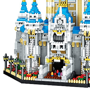 Fairyland Castle Building Blocks Set (5297Pcs) European Architecture Model Educational Toys Micro Bricks for Kids Adults