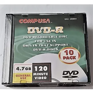 Liquid Video 4.7GB/120-Minute DVD-Rs (10-Pack) (11002144)