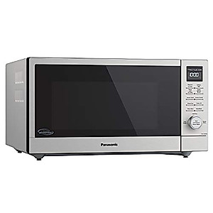 Panasonic NN-SD78LS 1.6 cu.ft Cyclonic Inverter Countertop Microwave Oven 1250Watt Power with Genius Sensor Cooking, cft, 19.44"D x 21.88"W x 11.94"H,Stainless Steel