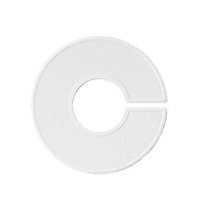 NAHANCO CWHTBLANK100, White Round Clothing Size Dividers, Blank, Model Number: CWHTBLANK50