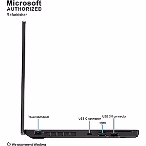 Lenovo ThinkPad X270 12.5" 8GB 256GB Intel Core i7-6600U X2 2.4GHz, Black (Renewed)