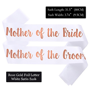 6 PACK Bachelorette Sashes for Bride and Bridesmaid, White Maid of Honor Team Bride Sashes for Bridal Shower or Bachelor Party Decorations