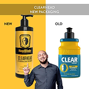 HeadBlade ClearHead Men's Refreshing Post Shaving Aftershave Lotion Help prevent Ingrown Hair & Irritation - 5oz