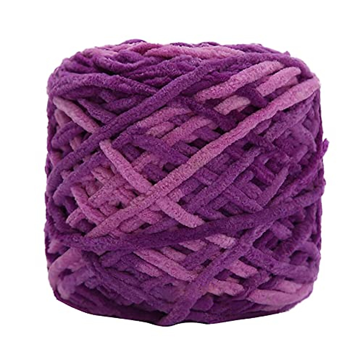 Chenille Chunky Yarn Arm Knitting Thick Velvet Crochet Yarn Fluffy Soft Chenille Knitting Yarn for Crocheting Blankets Stuffed Animals Bags Hats Gloves Slippers, 165g