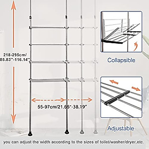 DAHOOMII Over The Toilet Storage Shelf Laundry Room Organizer Rack 0777-26 0