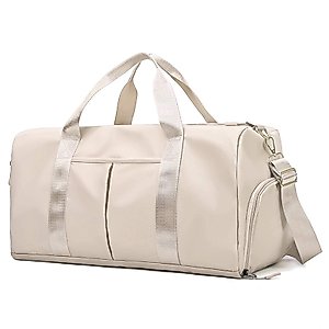 Konelia Small Gym Bag for Women and Men Waterproof Workout Sports Swimming Bag, Weekender Travel Duffle Bag with Shoe and Wet Clothes Compartments