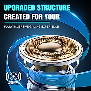 BENGOO V-4 Gaming Headset for Xbox One, PS4, PC, Controller, Noise Cancelling Over Ear Headphones with Mic, LED Light Bass Surround Soft Memory Earmuffs for PS2 Mac Sega Dreamcast PS5 Games