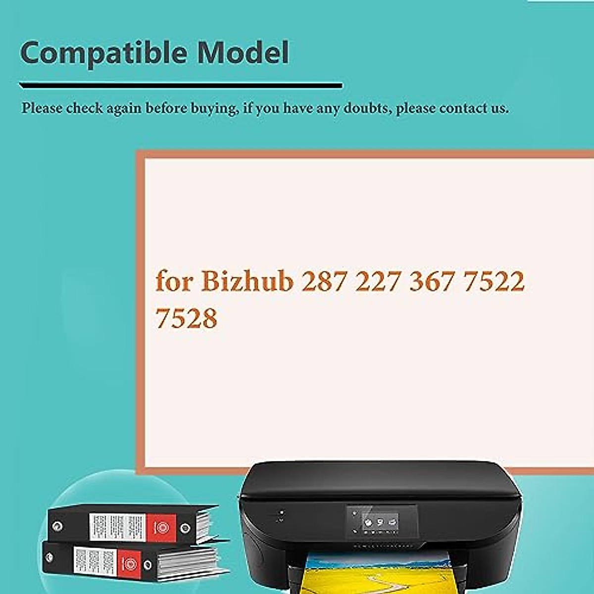 FLOAPA TN323 Toner Cartridge Use for Konica Minolta Bizhub 287 227 367 7522 7528 Printers