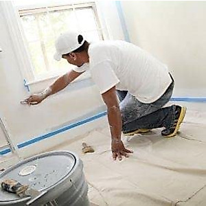 Rocky Mountain Goods 1 Mil Clear Plastic Drop Cloth - 9 ft x 12 ft (3 Pack) - or Painting, Cover Furniture, Walls, Doors - Tear Resistant - Painters Recommended Grade - Indoor/Outdoor - USA