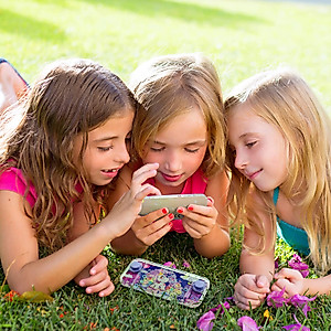 Chalyna 4 Pcs Handheld Water Games Water Ring Toys Multi Color Ring Toss Game Without Water Road Trip Toys Birthday Gift for Kids Party Favors Bag Fillers Pastime(Cartoon Style)