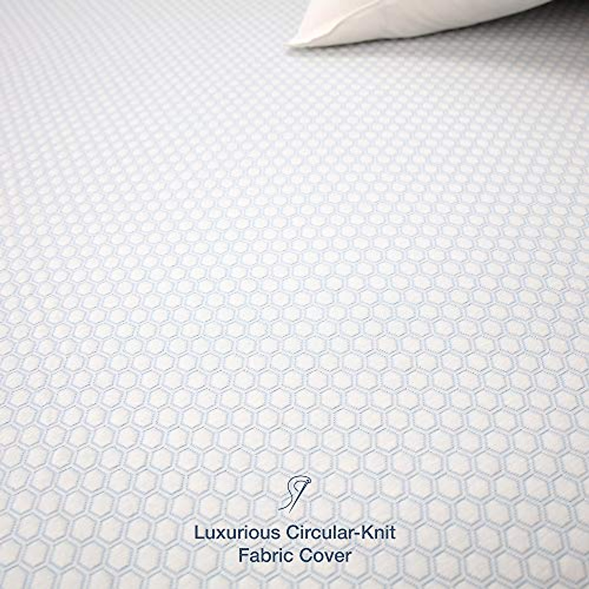 SensorPEDIC Elite Cooling Mattress Topper, Twin, White