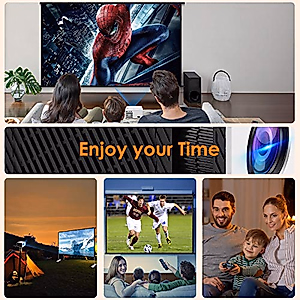 Portable Projector,SWZA Native 1080P Projector for Home Theater/Outdoor Movie,Video Projector Compatible TV Stick,HDMI,USB,Smartphone[100''Screen Included]