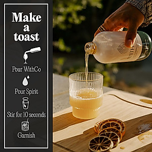 WithCo Ellis Old Fashioned Mix Cocktail Drink Mixer - Madagascar Vanilla, Orange, Angostura Bitters & Cinnamon - Ideal for Whiskey, Bourbon, Mezcal, & Mocktails - Makes 32 Cocktails, 16 oz