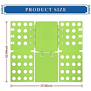 BoxLegend Shirt Folding Board Shirt Folder Clothes Folder T Shirt Folding Board Shirt Folder Board Kids Clothes Folding Board Folding Clothes Board Laundry Folding Board Easy and Fast(Green&Blue)