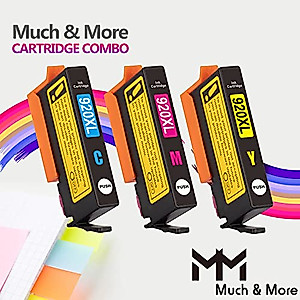 MM MUCH & MORE Compatible Ink Cartridge Replacement for HP 920 XL 920XL Color Cartridge to use with Officejet 6500 6500A 6000 7000 7500 7500A E709 Printers (Cyan, Magenta, Yellow) 3-Pack