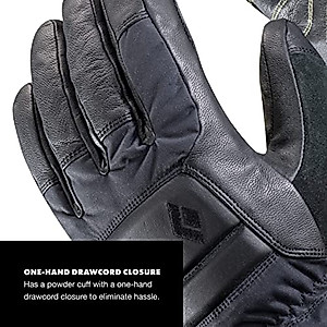 Black Diamond Spark Powder Gloves, Smoke, Large