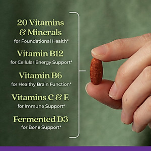 New Chapter Women's Multivitamin 50 plus for Cellular Energy, Heart & Immune Support with 20+ Nutrients + Astaxanthin - Every Woman's One Daily 55+, Gentle on The Stomach, 72 Count