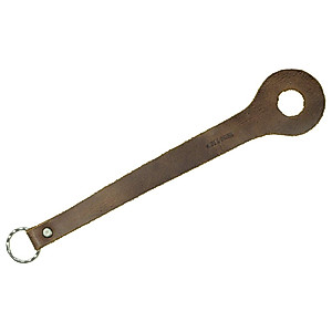 Hide & Drink, Leather Belt Key Holder, Hook for Bags, Keychain Organizer, Accessories, Handmade, Bourbon Brown