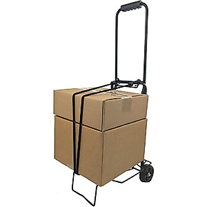 ISOP Shopping Cart Dolly 2 Wheels | Folding Lightweight Hand Truck | Utility Trolley | Portable Foldable | Easy-to-Store - 2 Wheels