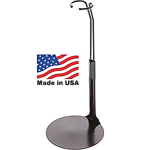 Kaiser Doll Stand 2275 - Black Doll Stand for 11" to 12" Small-Waisted Fashion Dolls