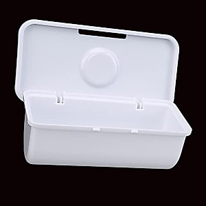 Mvude Grocery Bag Storage Holder, Trash Bag Dispenser Hanging Organizer,White,5.91 * 2.95 * 2.17 inch