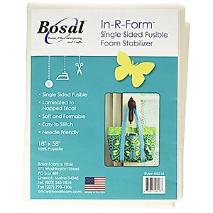 Bosal R Form Sew in Fusible Stab Wht Foam Stabilizer Fuse 58x18 White, 18x58