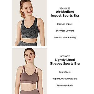Victoria's Secret Pink Active Seamless Air Sports Bra, Medium Impact, Grey (S)