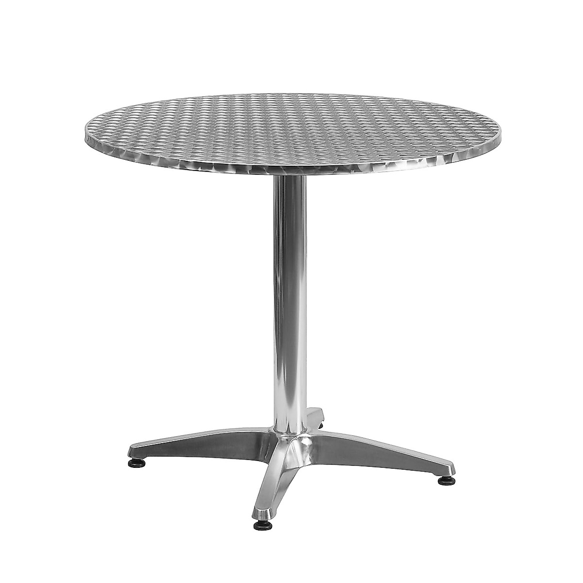 Flash Furniture Mellie 31.5'' Round Aluminum Indoor-Outdoor Table with Base